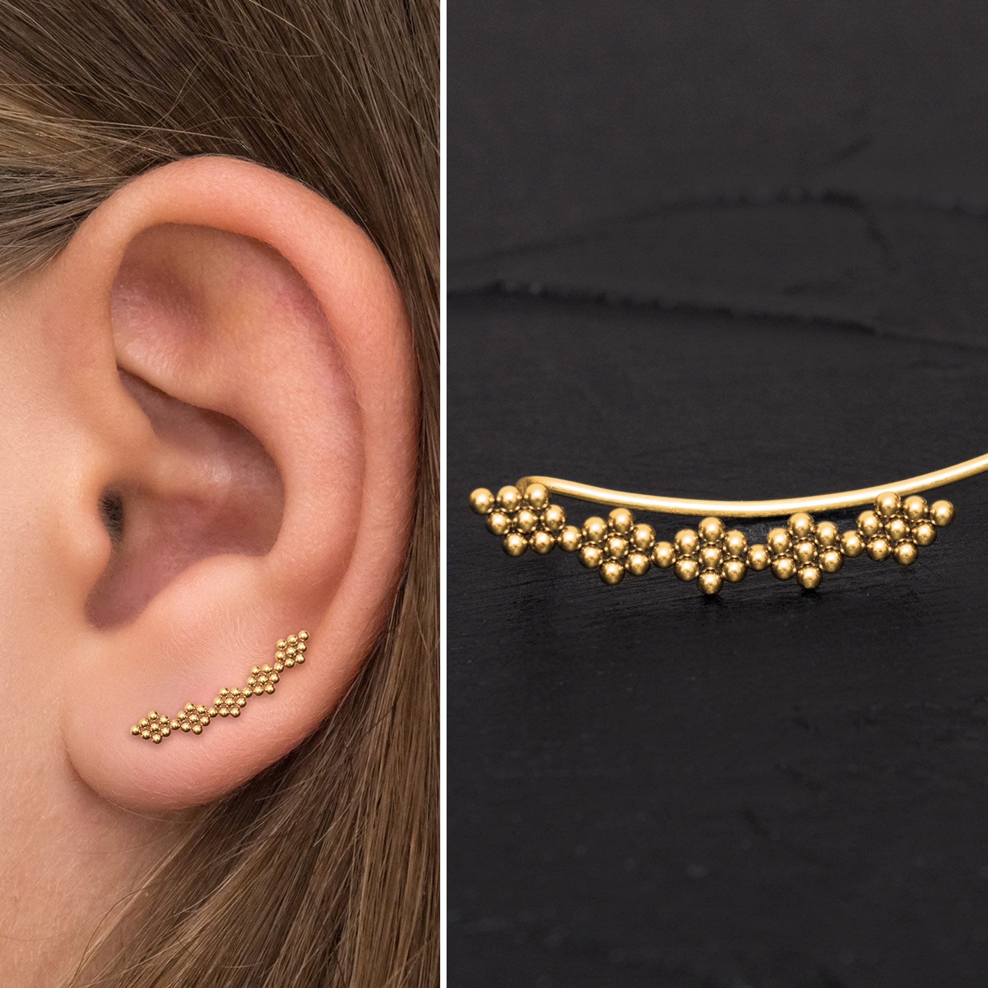 Ear Pin Earrings Surgical Steel – TitaniumFashion